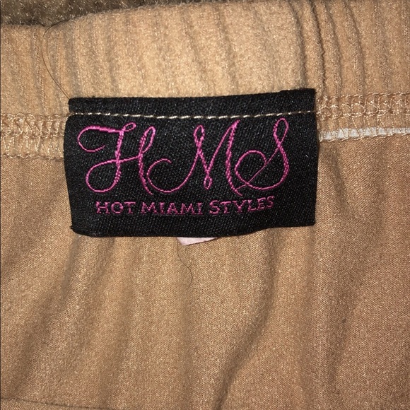 Hot Miami Styles | Dresses | Hot Miami Styles Nude Bodycon Dress | Poshmark